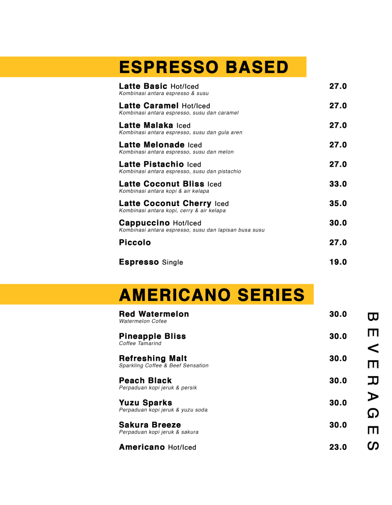 Menu Coffee Toffee Margonda 2 – Promo Coffee Toffee